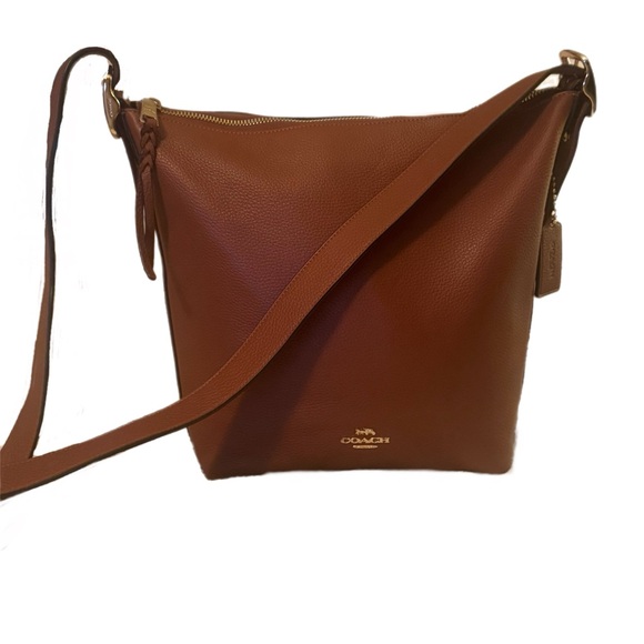 Coach | Bags | Coach Tan Leather Val Duffle | Poshmark